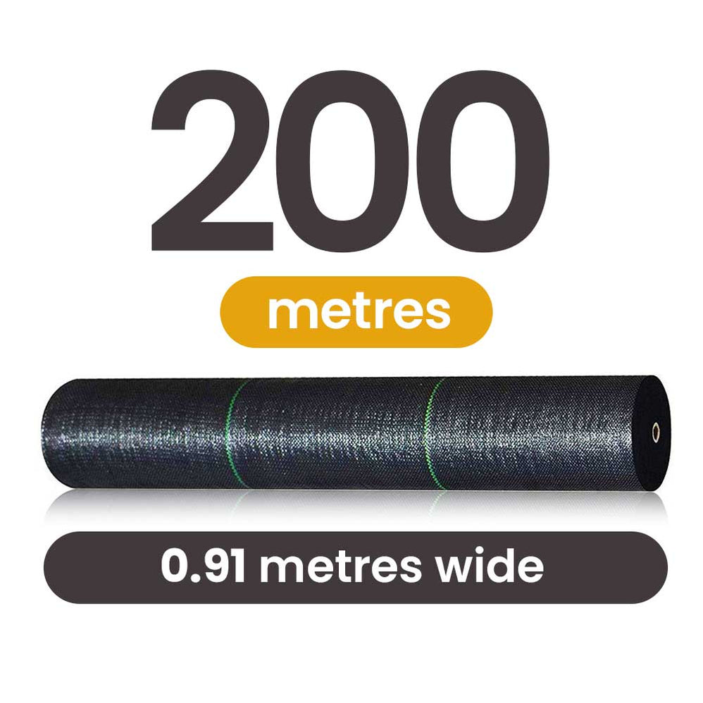 Premium Weed Control Mat | Black - 1.83m x 30m - WeedMat